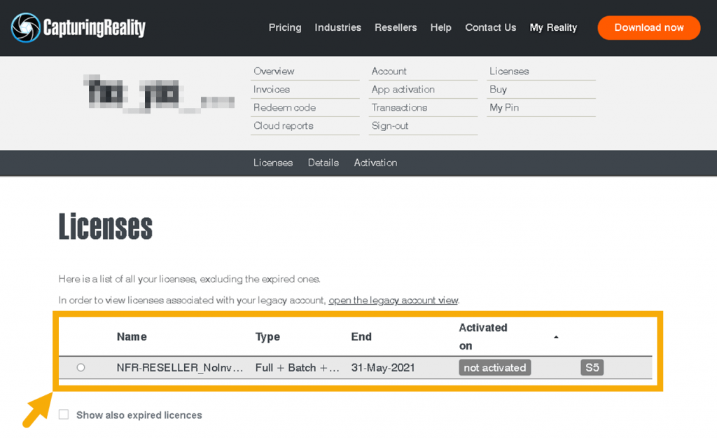 RealityCapture ライセンスアクティベートまでの手順 – Visual Crossing