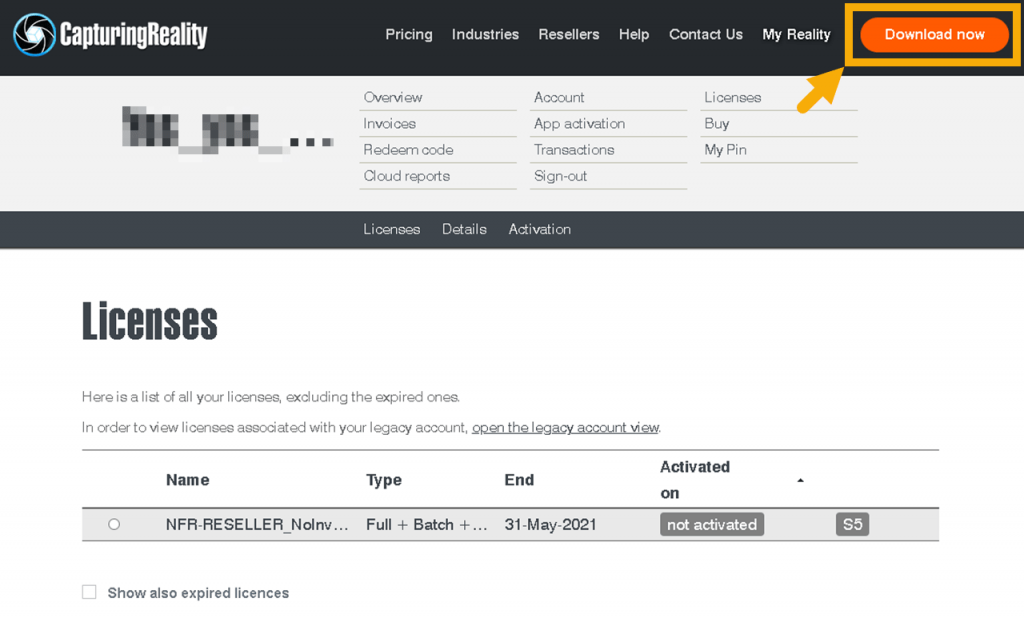 RealityCapture ライセンスアクティベートまでの手順 – Visual Crossing