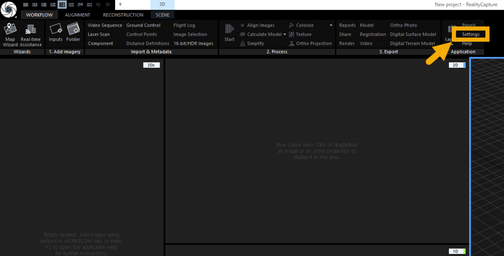 RealityCapture を日本語に切り替える方法 – Visual Crossing